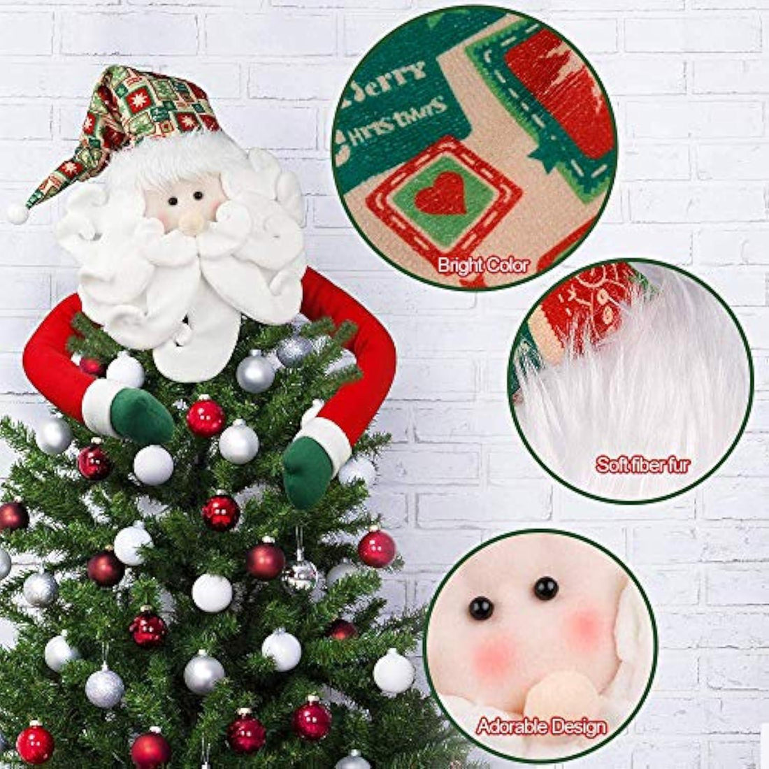 Christmas Santa Tree Topper
